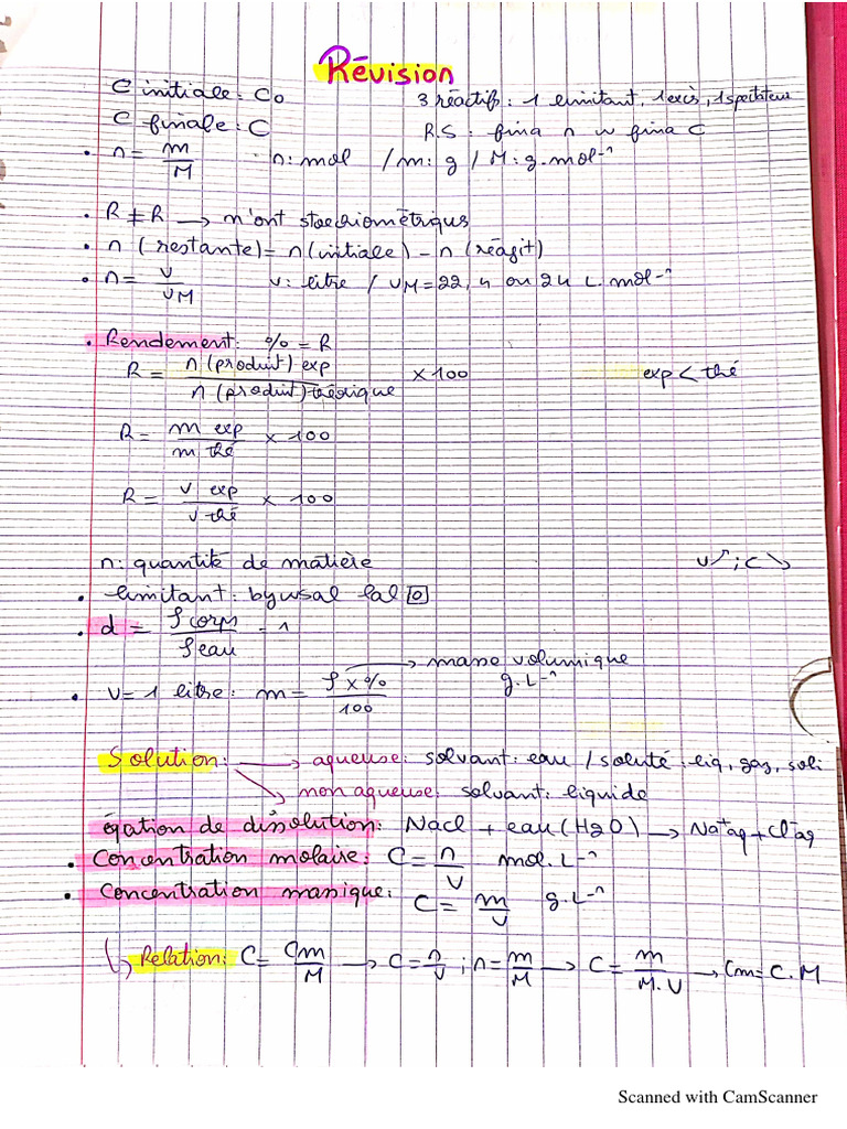 Chimie Résumé | PDF