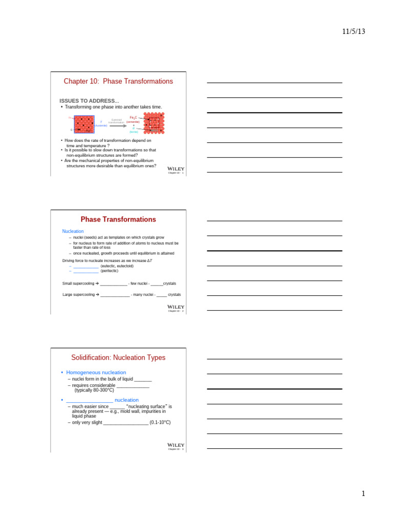 CH 10 | PDF | Nucleation | Continuum Mechanics