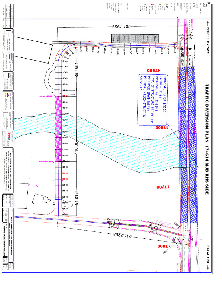 28-8-23 R1 17+634 Diversion Plan | PDF | Streets And Roads | Road