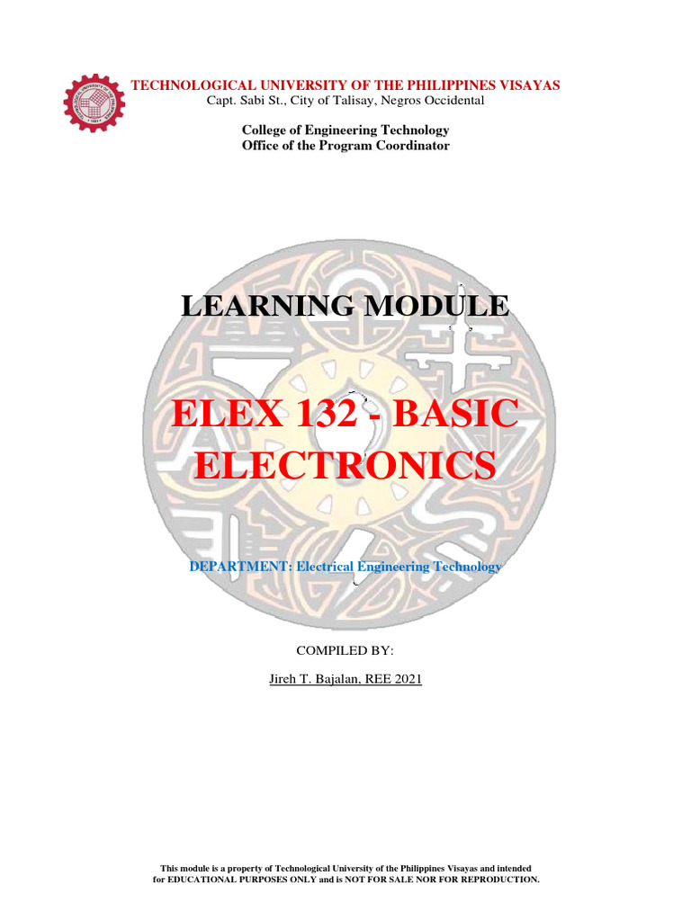 Week 10 Module Pdf Transistor Diode