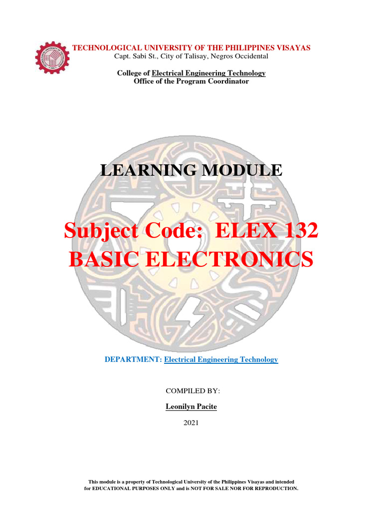 Week 13 Module | PDF | Bipolar Junction Transistor | P–N Junction