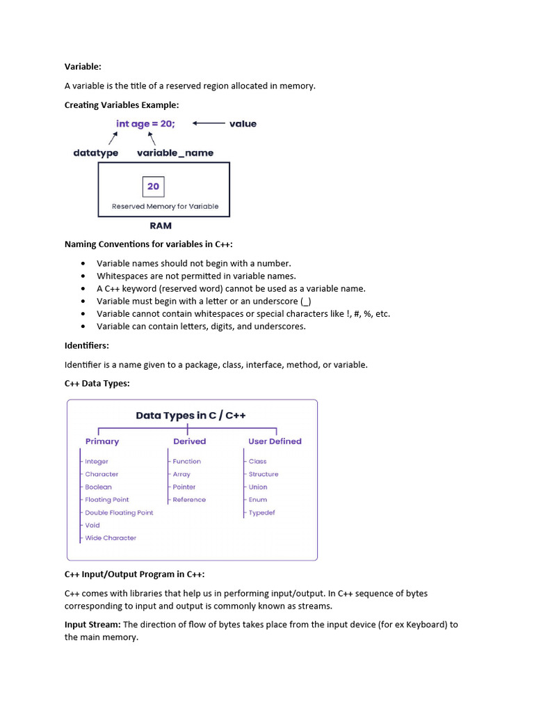 C Notes Pdf Constructor Object Oriented Programming Programming