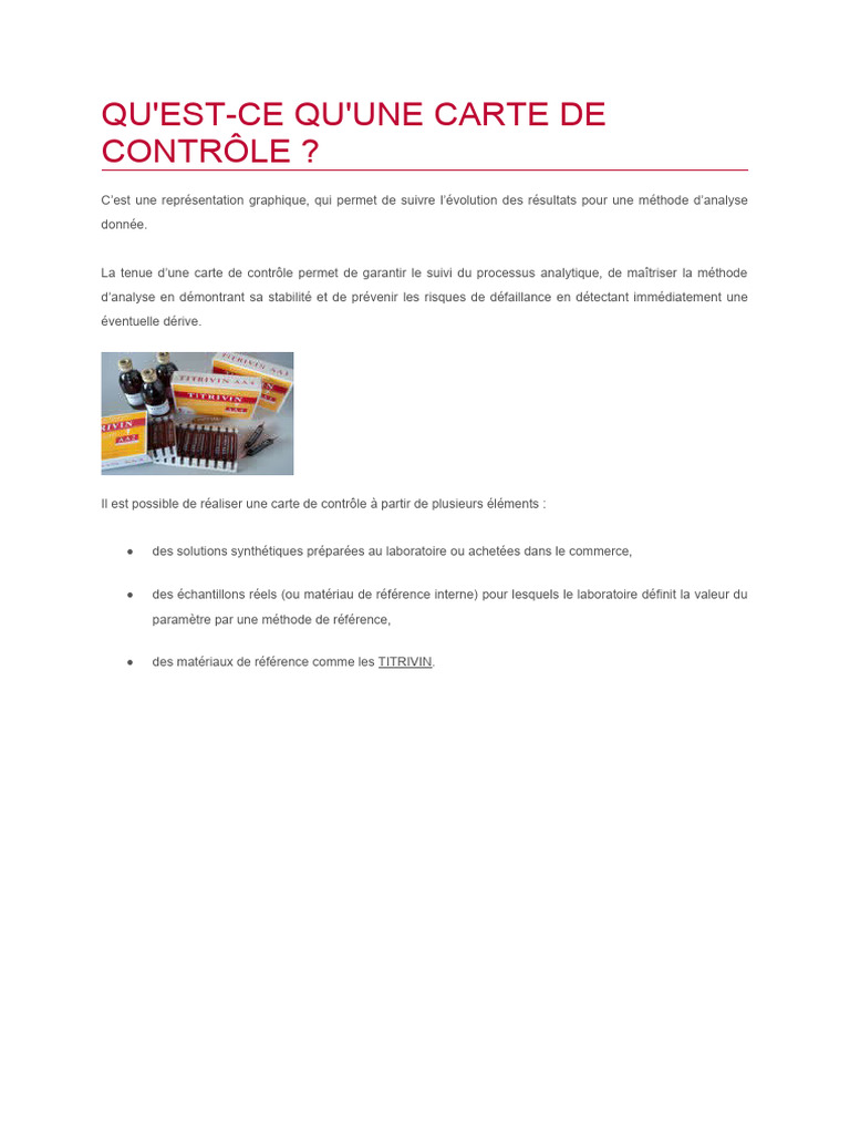 Construire une carte de contrôle efficace | PDF | Intervalle de confiance