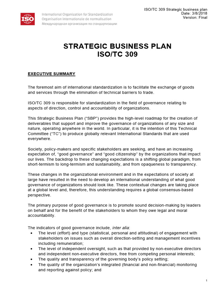 ISO - TC 309 - Governance of Organizations | PDF | International Organization For ...
