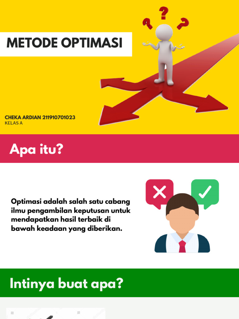 Pengantar Metode Optimasi | PDF | Karier & Perkembangan