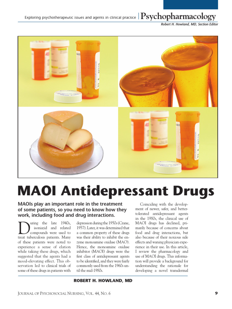 MAOIs in Depression Treatment Explained | PDF | Self-Improvement