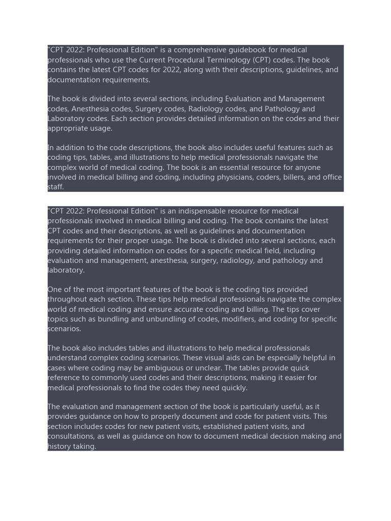 CPT 2022 | Download Free PDF | Surgery | Radiology