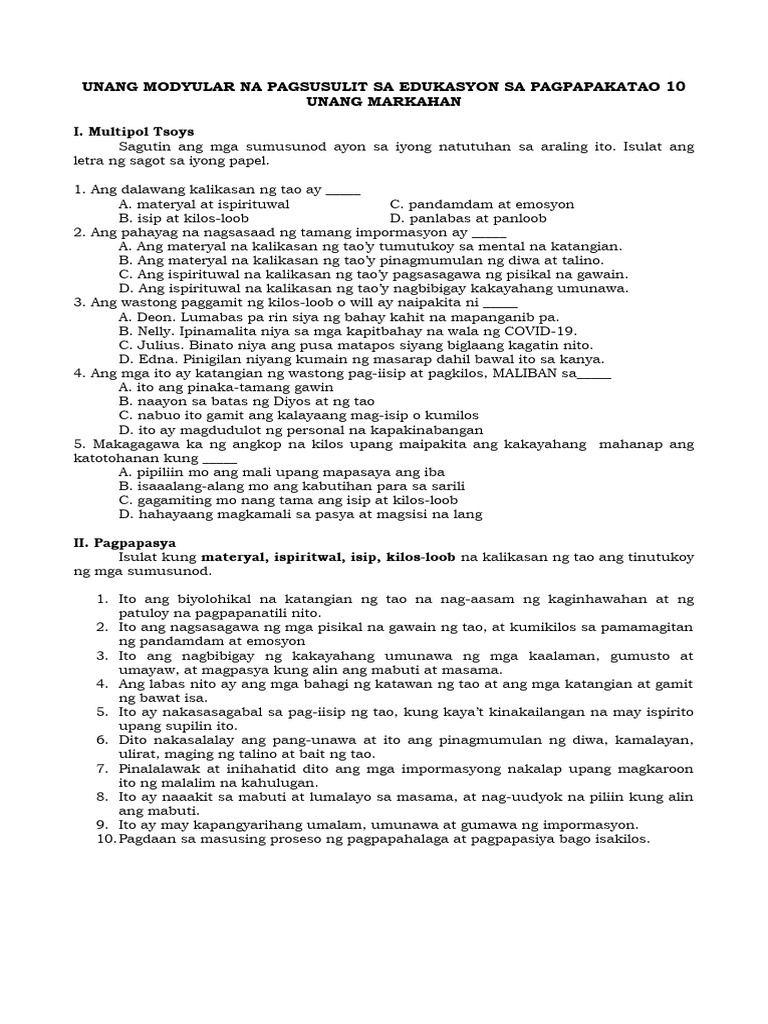 Esp Q1 1st Modular Pdf