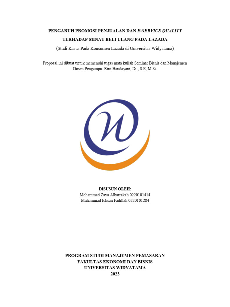 Proposal Seminar Bisnis Bab 1-3 | PDF | Bisnis