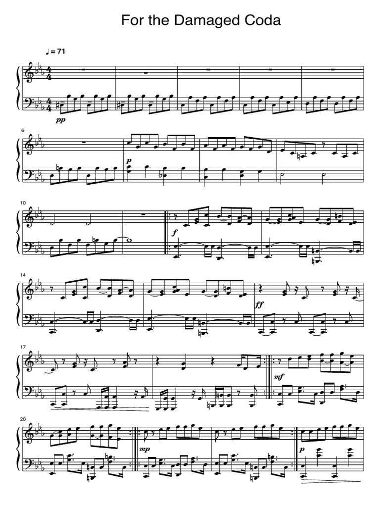 Blonde Redhead - For The Damaged Coda | PDF