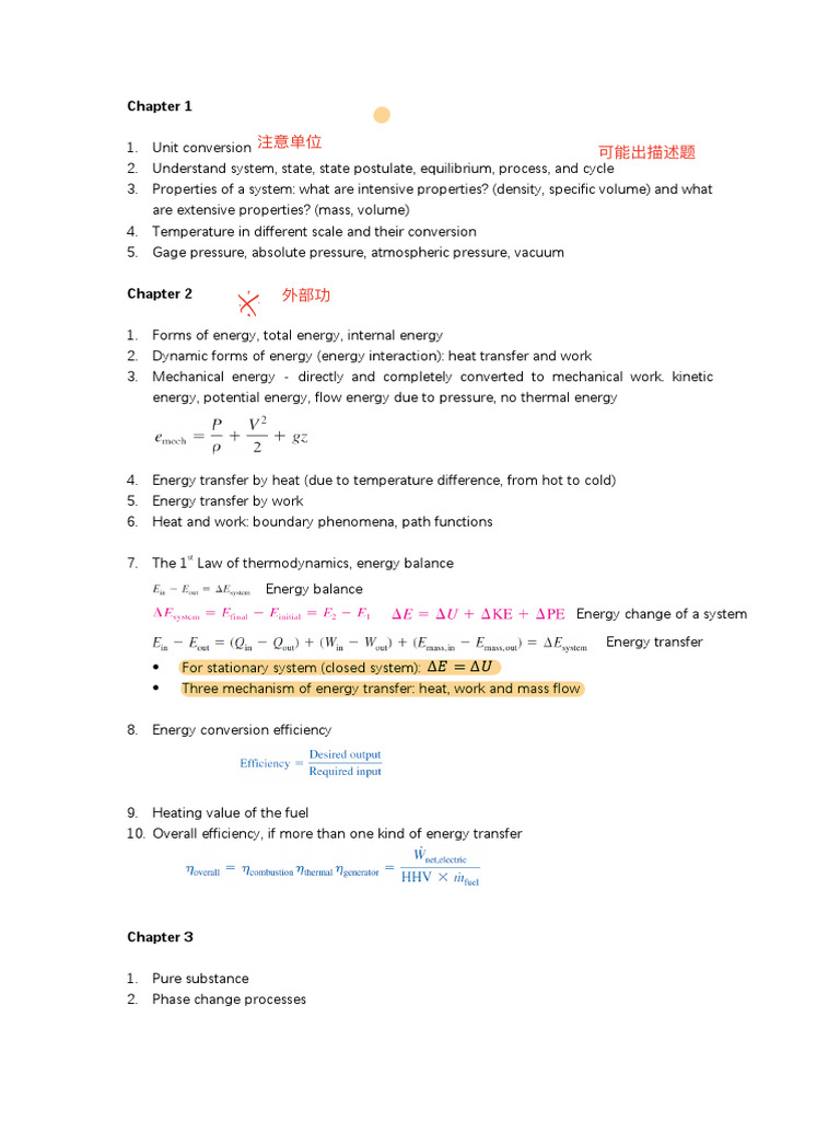 Thermodynamics Midterm Review | PDF | Heat | Temperature