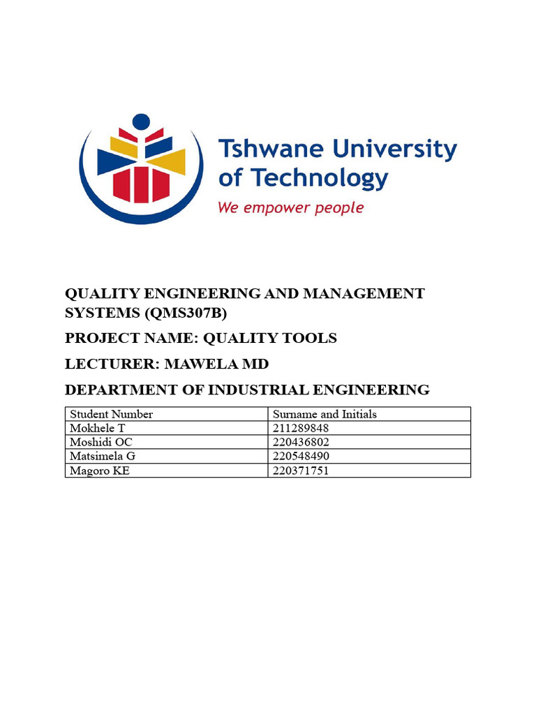 Quality Engineering and Management Systems | Download Free PDF ...