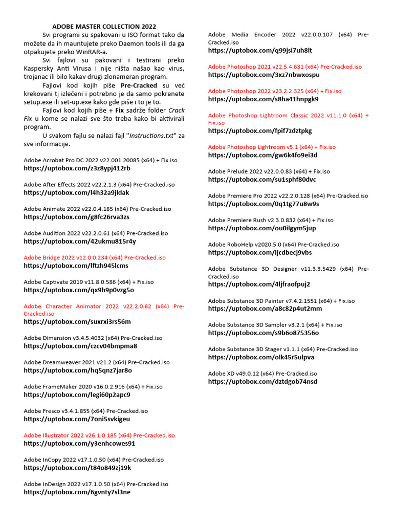 ADOBE Master Colection 2022 I 2021 | PDF | Software | Information Technology Companies Of The ...