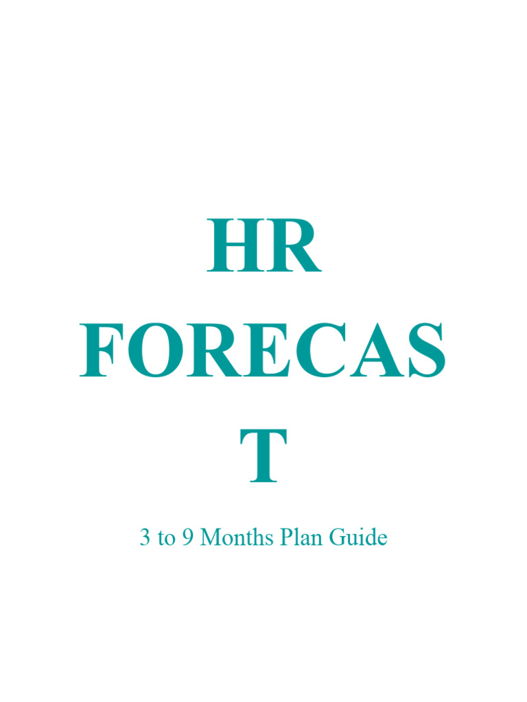 HR Forecast | PDF | Employment | Human Resource Management