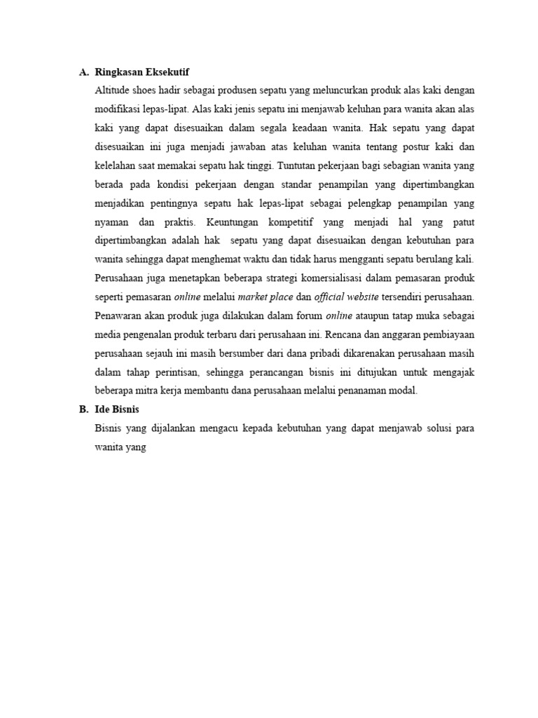 Ringkasan Eksekutif | PDF