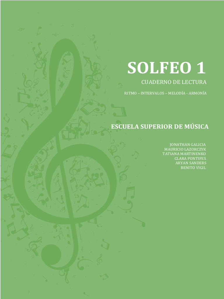 Cuaderno Solfeo 1 | PDF