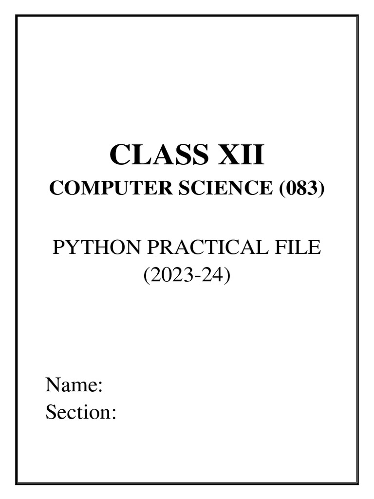 Class Xii | PDF | Parameter (Computer Programming) | Computing