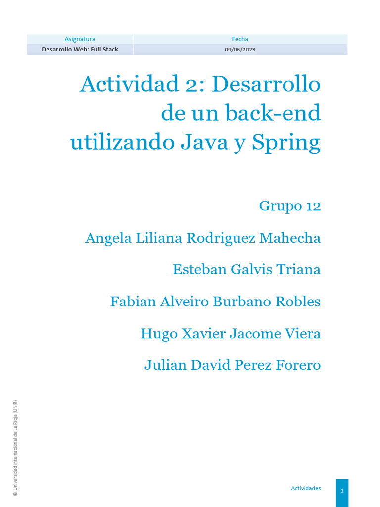 Act2-Fabian Burbano SW Full Stack | PDF | Spring Framework | Mi sql