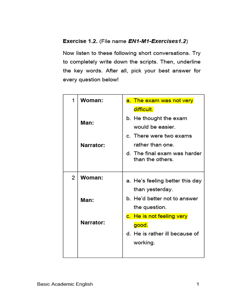 22pam0052 - Basic Academic English - Tugas (Dzaki Fadhlurrohman 01tidp009) | PDF