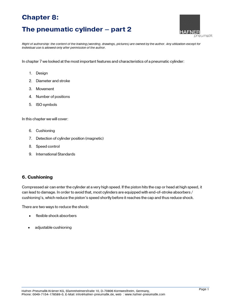 Chapter 8 - The Pneumatic Cylinder - Part 2 | PDF | Valve | Bipolar Junction Transistor