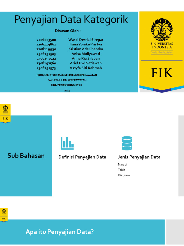 Penyajian Data Kategorik dalam Penelitian | PDF