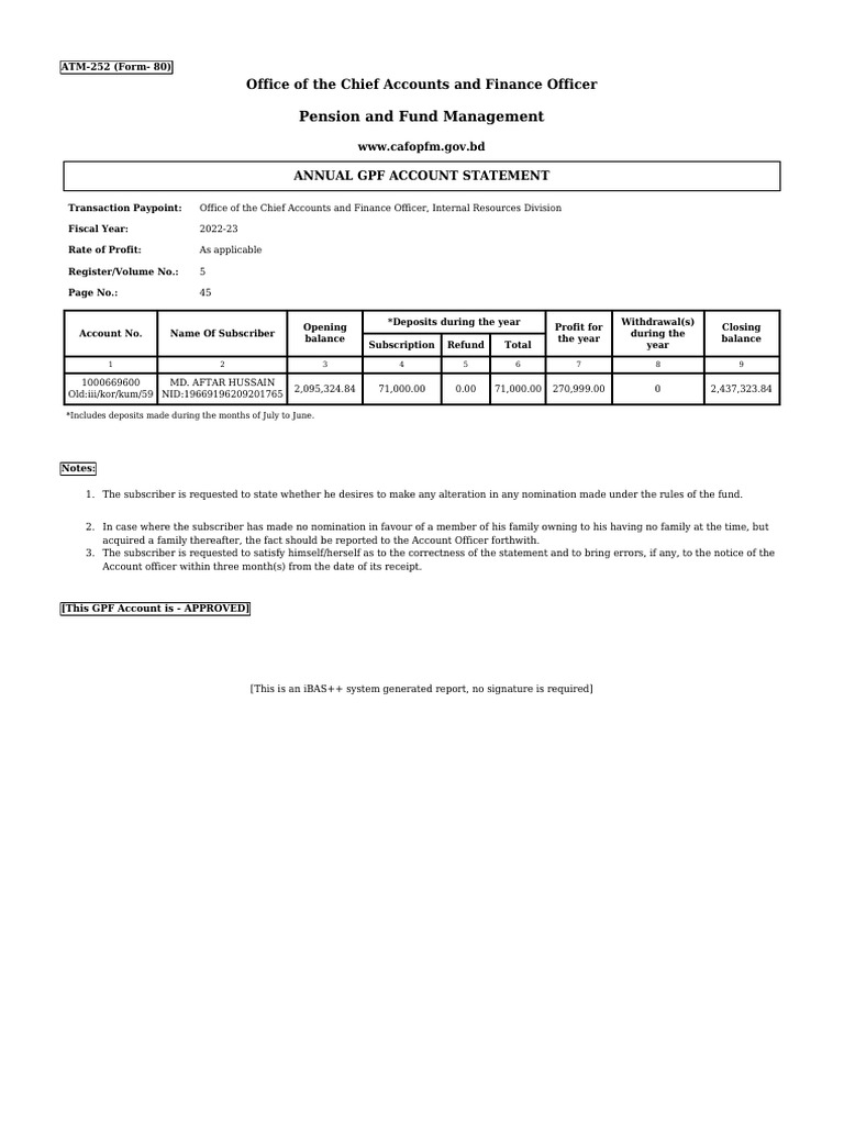 Accounts Slip 1688671169 | PDF | Financial Services | Economies