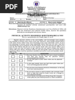 Physical Fitness Test Form | PDF