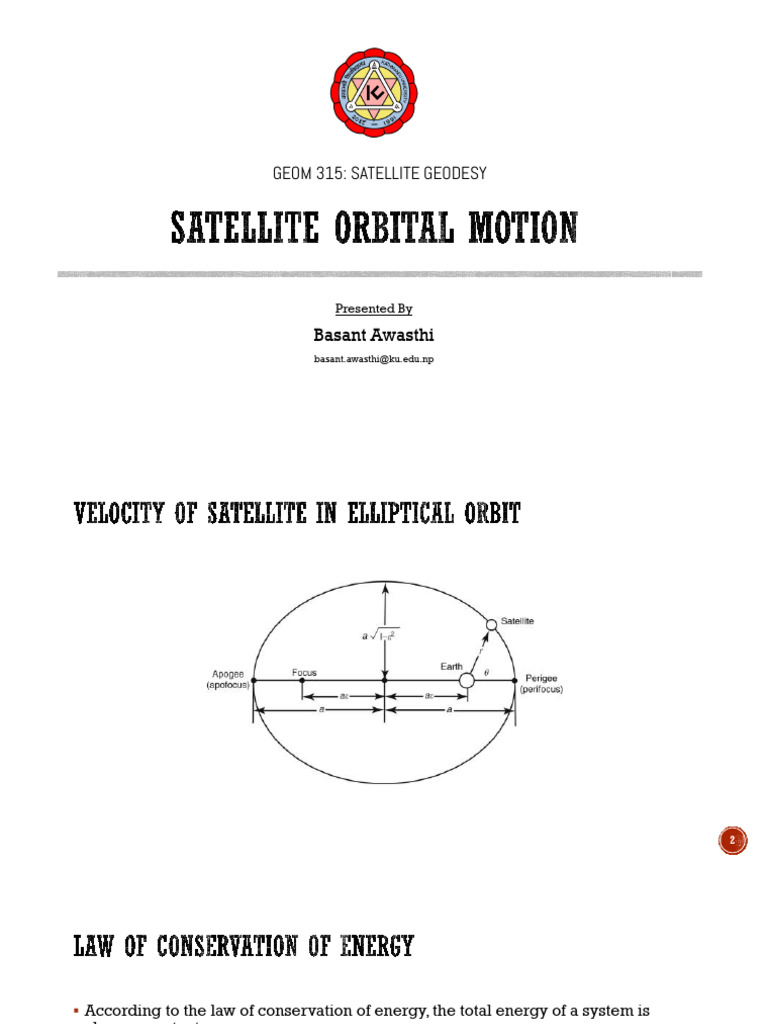 L2 Satellite Orbital Motion P3 Pdf Orbit Potential Energy