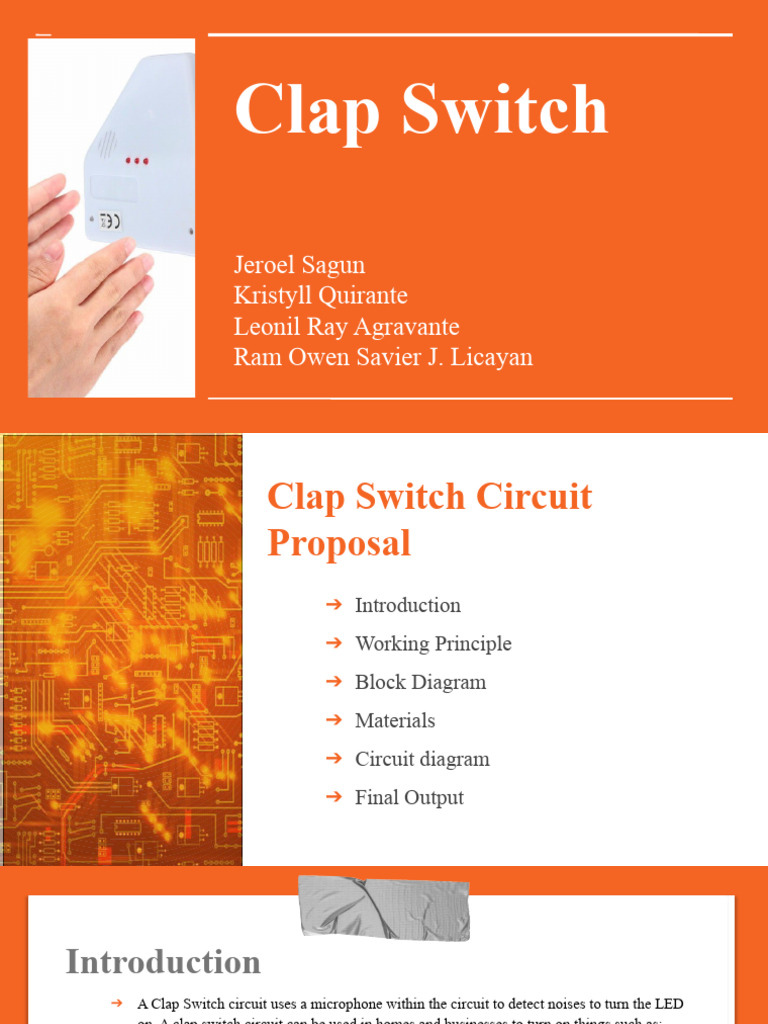 Clap Switch Project Overview and Guide | PDF