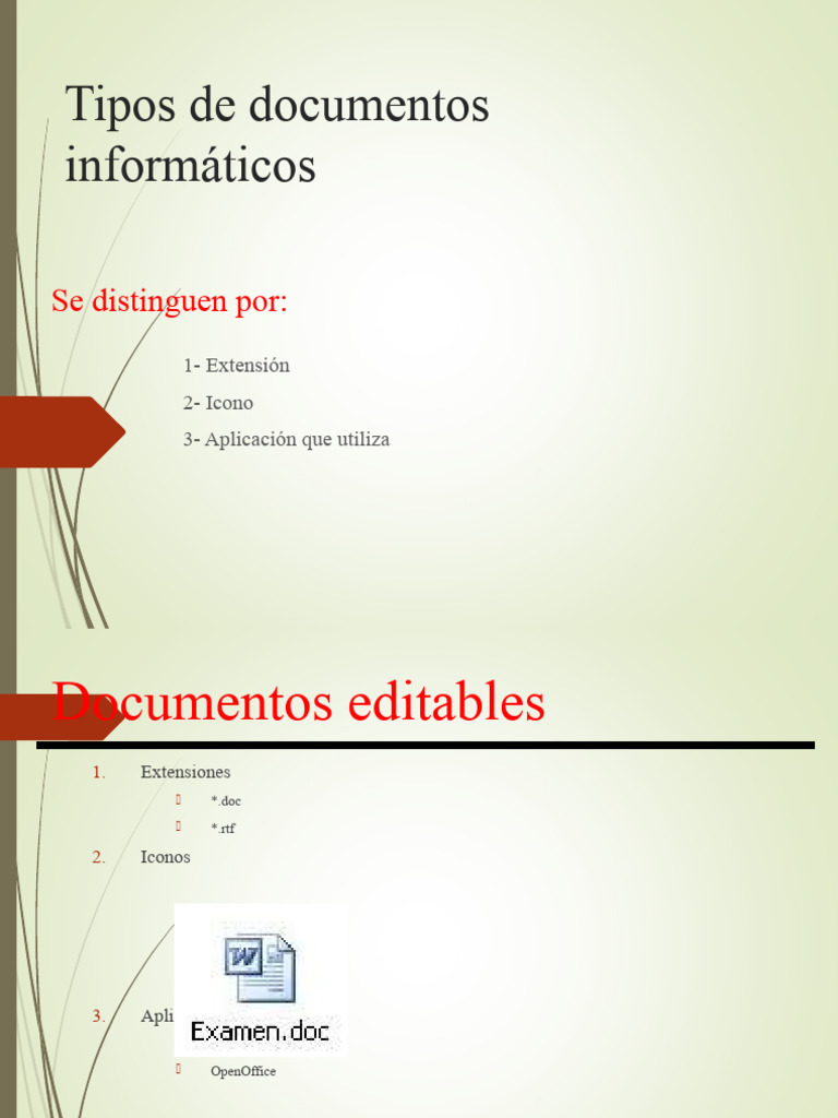 Tipos de Archivos | PDF | Software de la aplicacion | Archivo de computadora