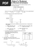 Isotope Calculation Practice Worksheet | PDF | Isotope | Boron
