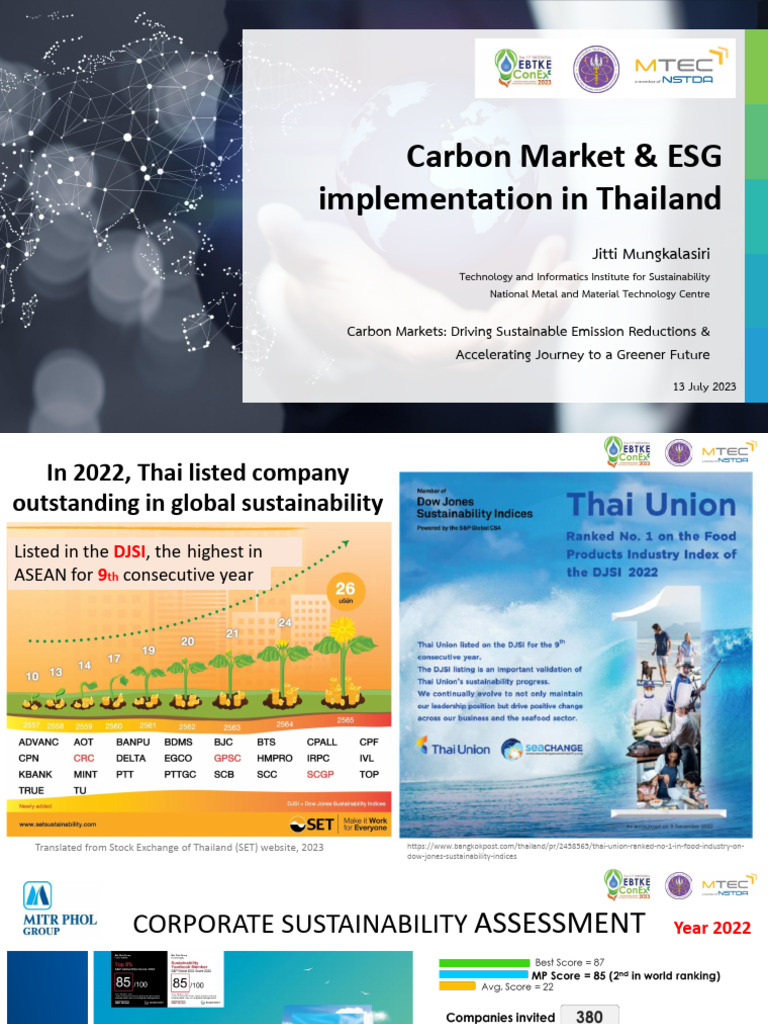 Indonesia EBTKE ConEx 2023 - Jitti Mungkalasiri | PDF | Carbon ...