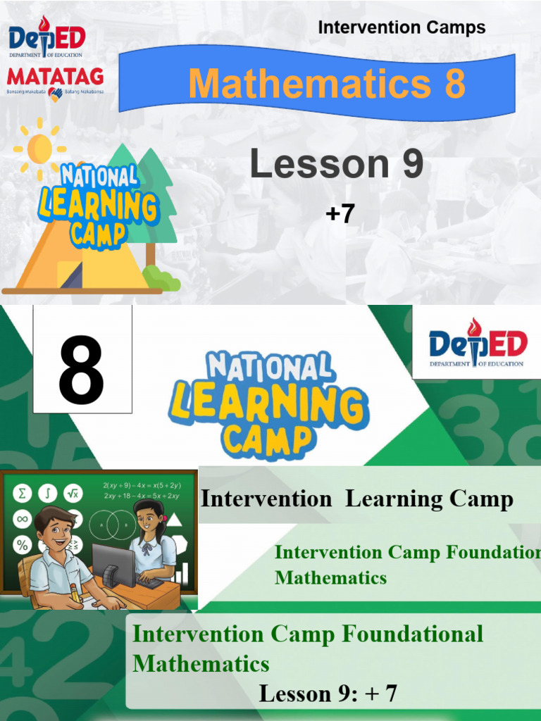 Math Lesson Intervention Camp | PDF | Flashcard | Learning
