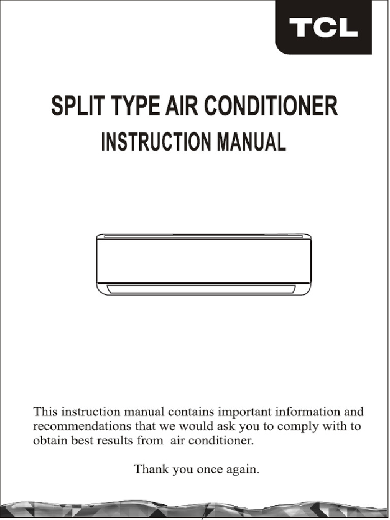 TCL - Split System - AC - Owners - Manual | PDF | Air Conditioning ...