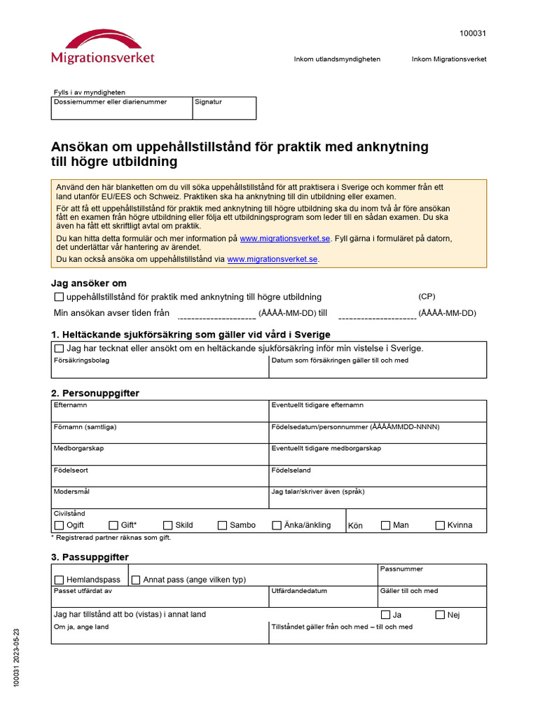 Prakt Hogre Utb SV | PDF