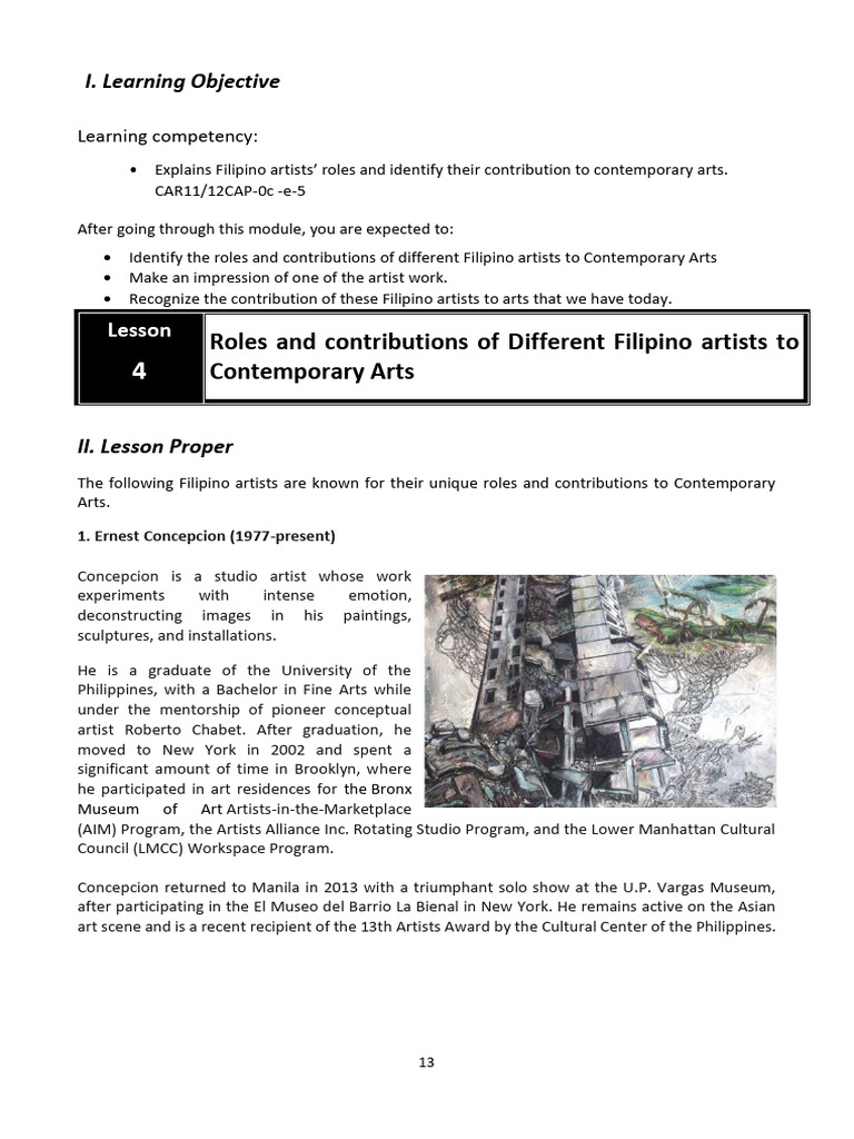 Cpar Module 4 | PDF | Installation Art | Philippines