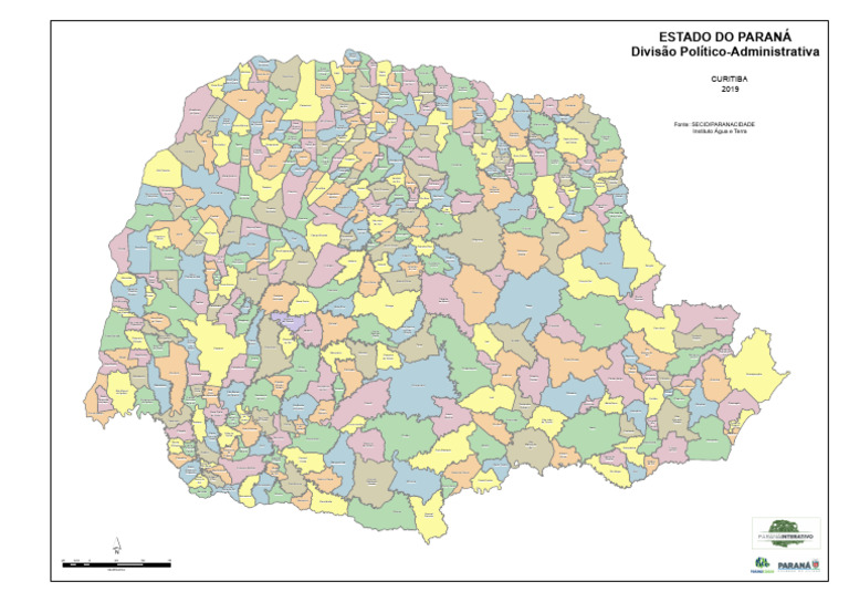 Mapa Politico-Administrativo Do Paraná A3 | PDF