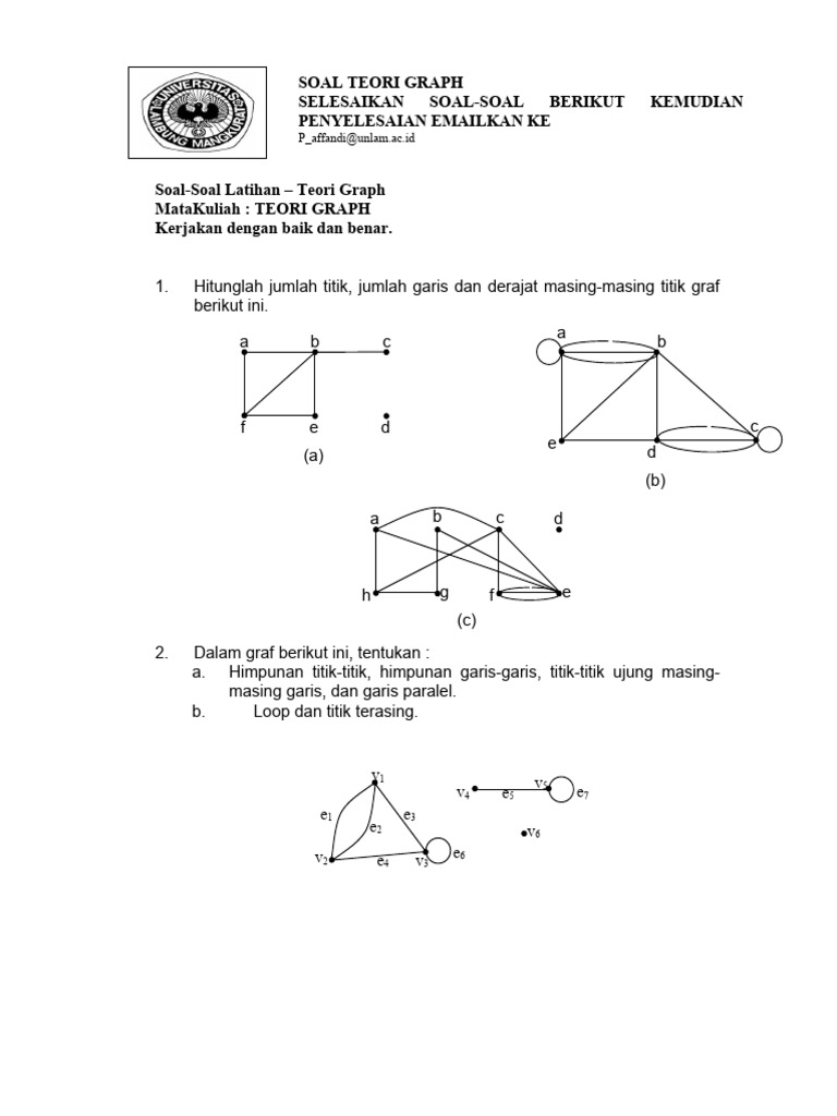 Soal Latihan Teori Graph | PDF