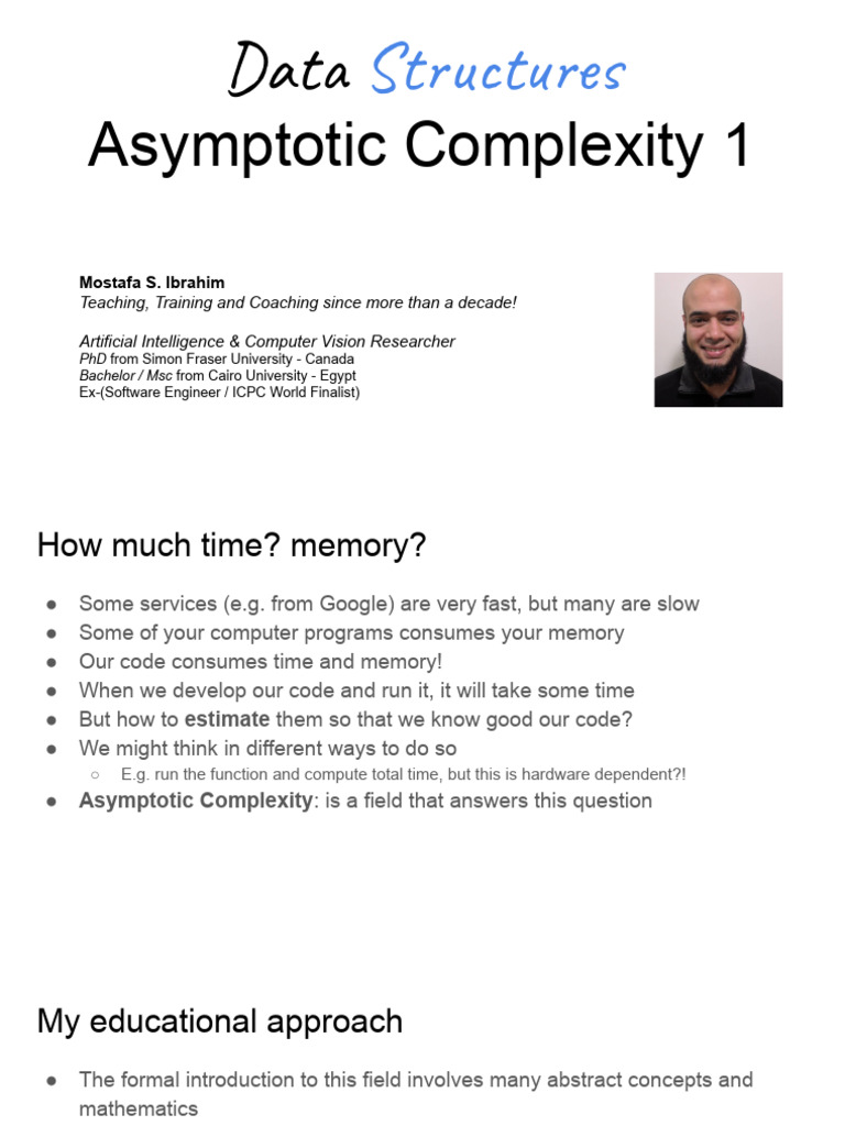 01 Asymptotic Complexity | PDF | Computing | Mathematics