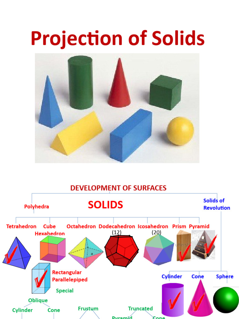 04 - Projection of Solids | PDF | Tetrahedron | Classical Geometry