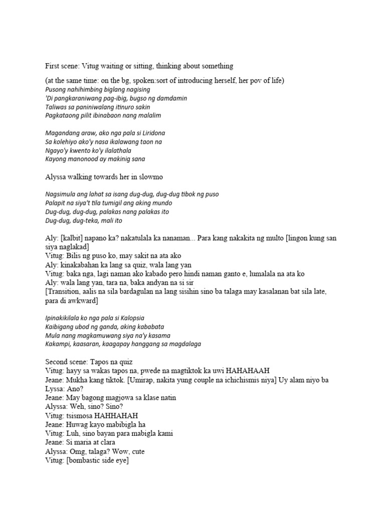 Screen Play Soslit | PDF