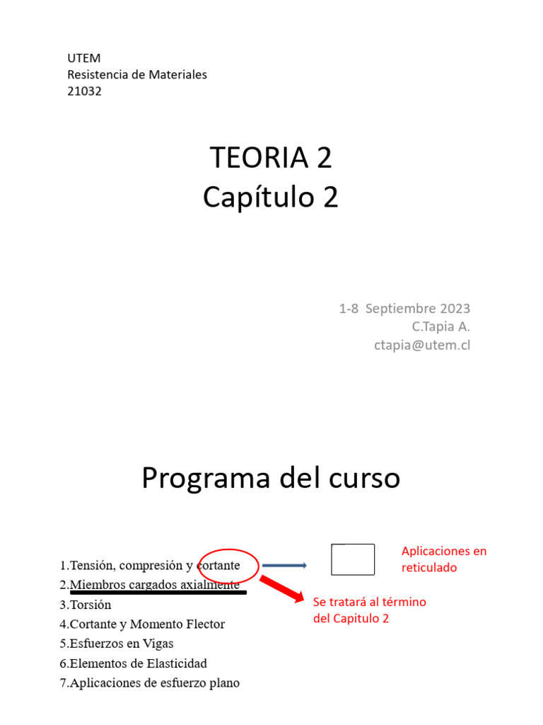 Teoria2 Resistencia de Materiales | PDF | Rigidez | Viga (Estructura)