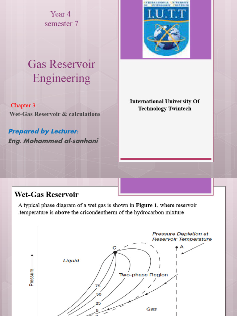 Wet Gas Reservoir Analysis and Calculations | PDF | Petroleum Reservoir ...