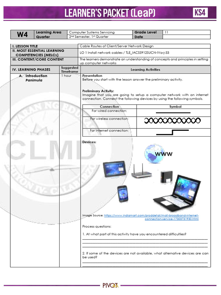 Tle11 Ict Computer Systems Servicing Q1 Q2 W4 Leap Pdf Computer