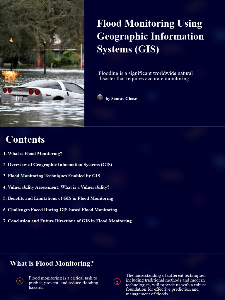 Flood Monitoring Using Geographic Information Systems GIS | PDF ...