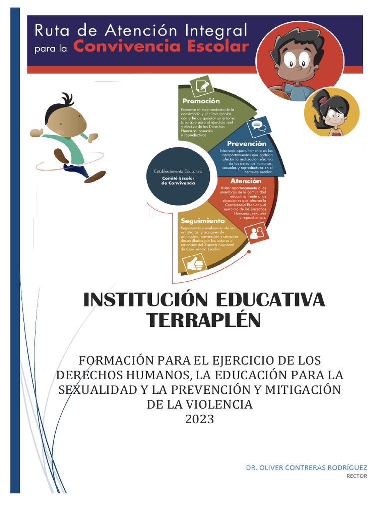 RUTA DE ATENCIÓN INTEGRAL PARA LA CONVIVENCIA ESCOLAR IE Terraplén ...