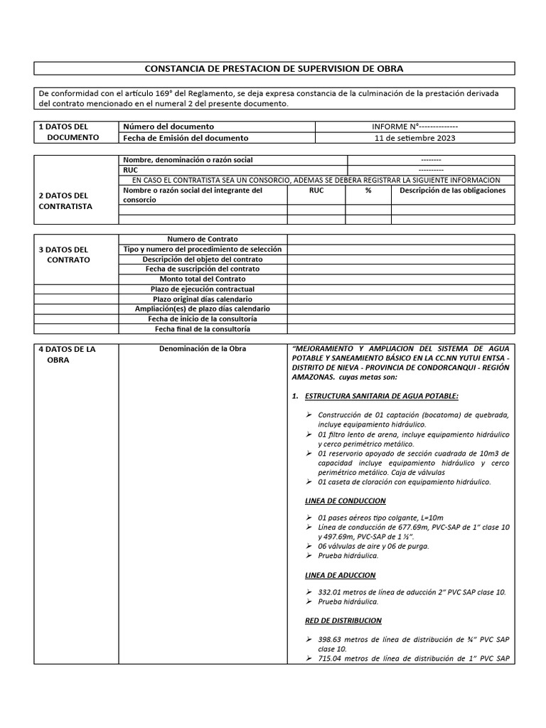 Constancia de Prestacion de Supervision de Obra | PDF | Ingeniería ... Constancia de Prestacion de Supervision de Obra | PDF | Ingeniería ...