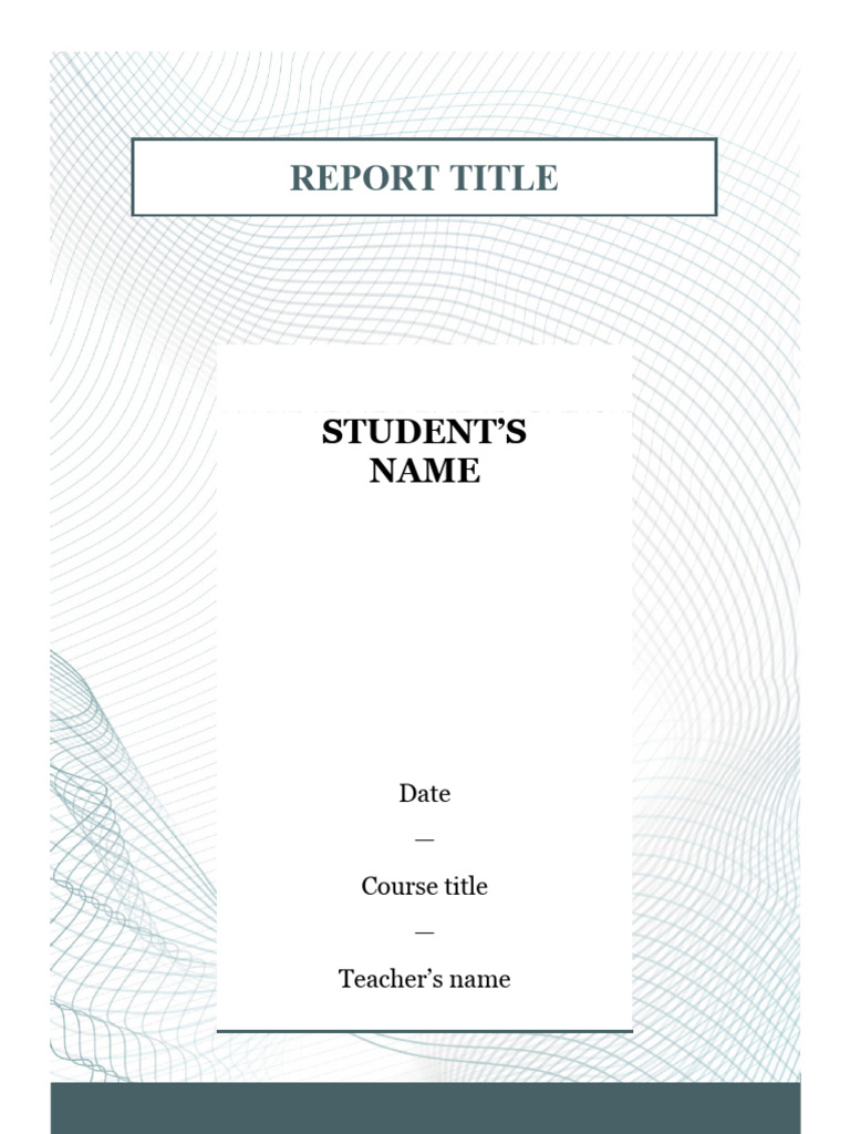 Modern Student Report | PDF