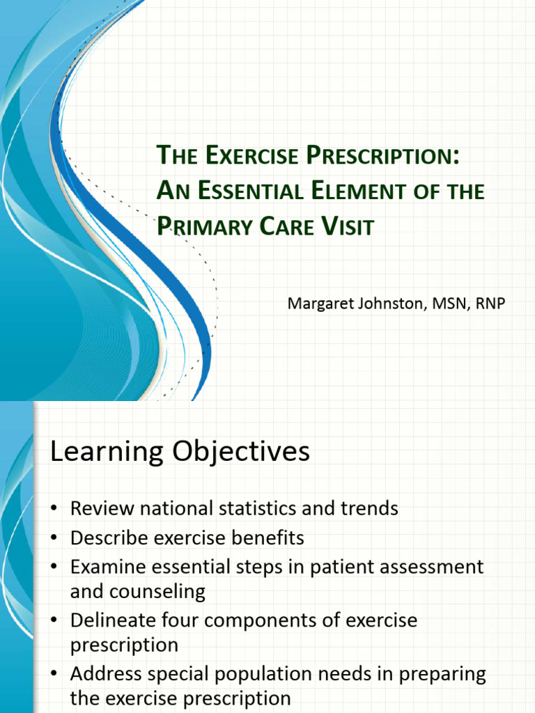 The Exercise Prescription | PDF | Physical Fitness | Dementia