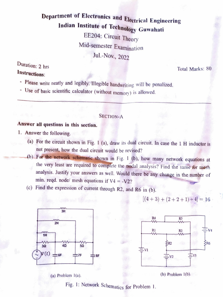 EE204 Midsem | PDF | Electrical Network | Series And Parallel Circuits